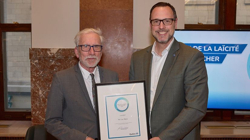 Lauréat 2024 du prix de la laïcité Guy-Rocher | Gouvernement du Québec