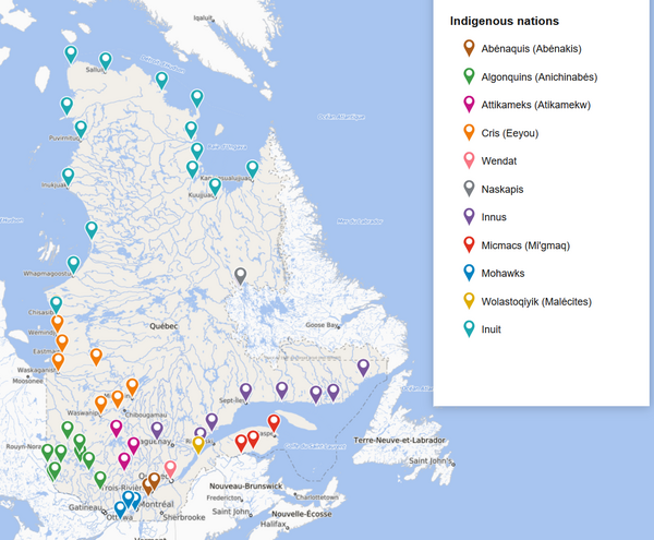 The 11 Indigenous nations of Québec | Gouvernement du Québec