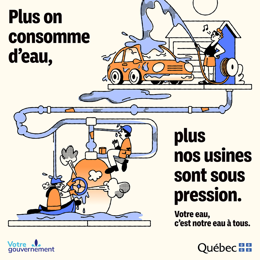 Outils de sensibilisation et de mobilisation à l'économie d'eau potable | Gouvernement du Québec