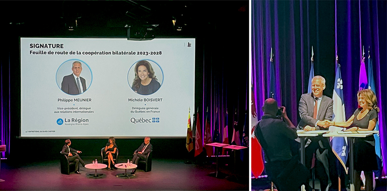Le Québec et la Région Auvergne-Rhône-Alpes réaffirment leur volonté de ...
