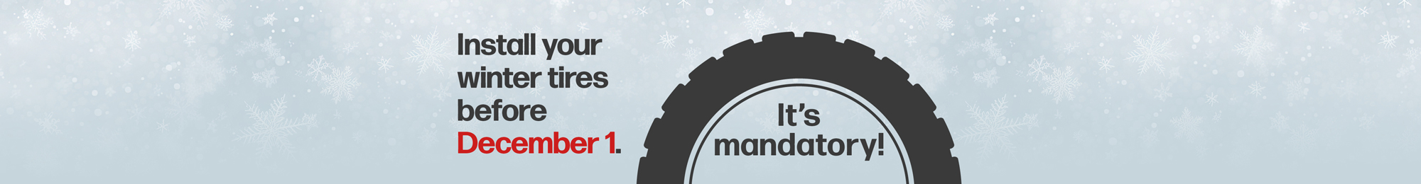 Requirements for winter tires | Gouvernement du Québec