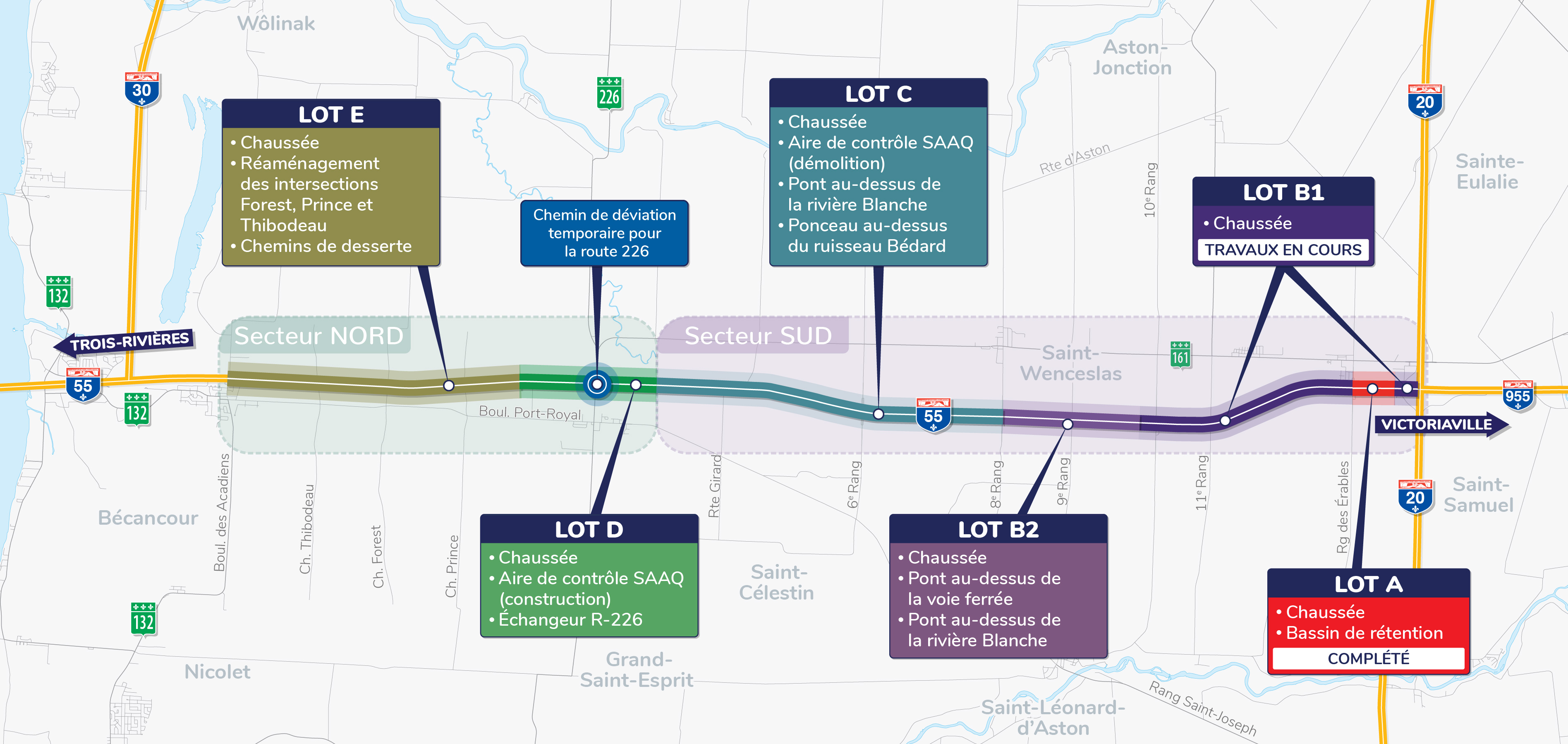 Élargissement et réaménagement de l’autoroute 55 entre Bécancour et ...