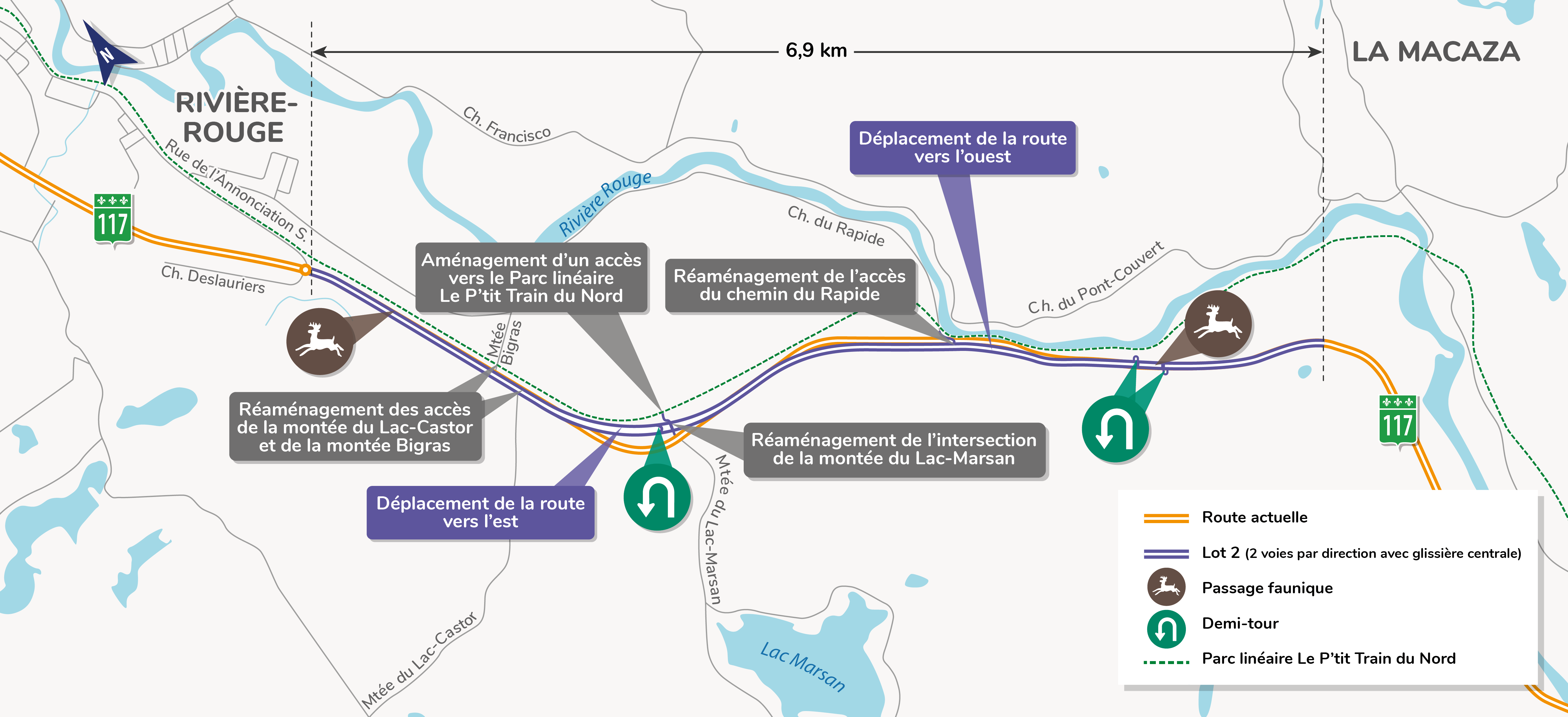Élargissement de la route 117 (entre Labelle et Rivière-Rouge) et plan ...