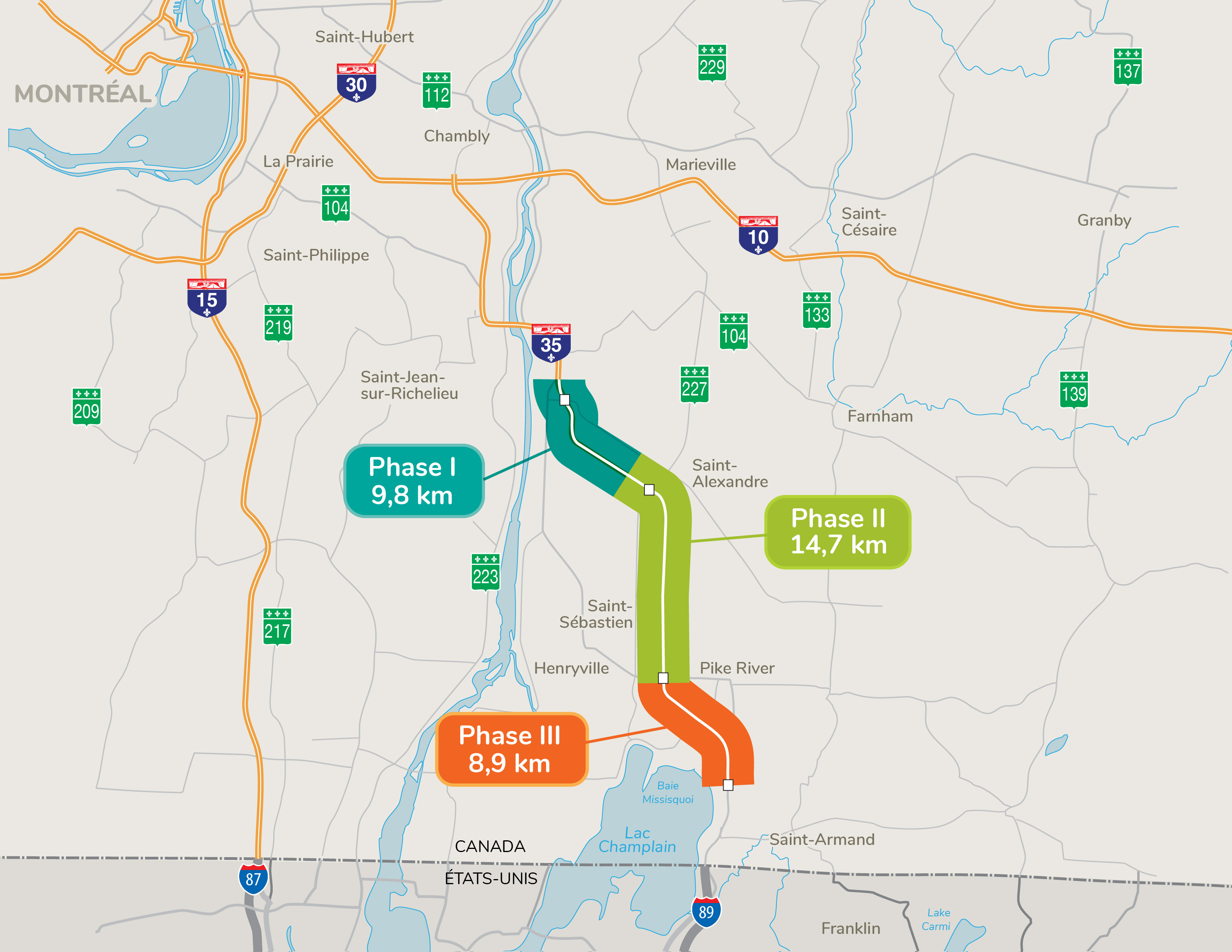 Prolongement de l’autoroute 35 | Gouvernement du Québec